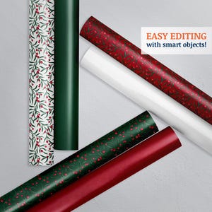 Wrapping Paper PSD Mockup Template, Photoshop Smart Object Editing - Etsy