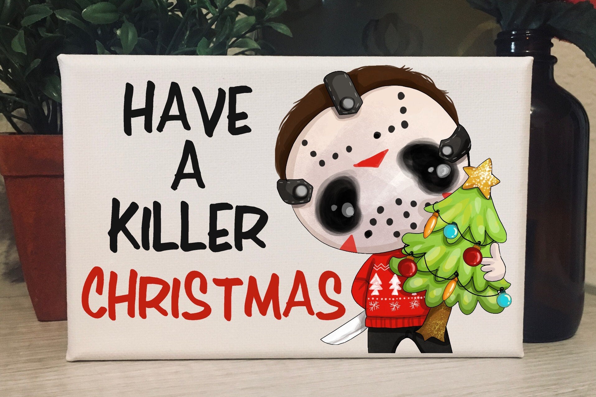 Jason Christmas / Horror Christmas / Spooky Christmas / - Etsy