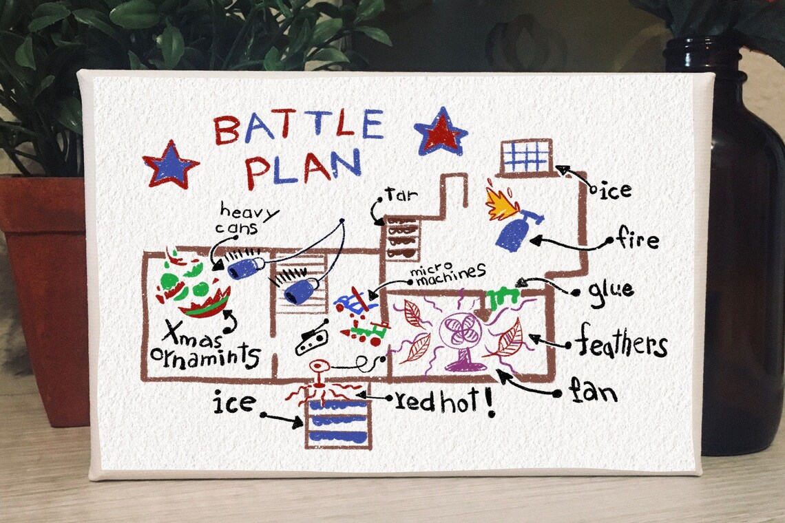 Kevin Mccallister Battle Plan / Funny Christmas Decor Gift | Etsy