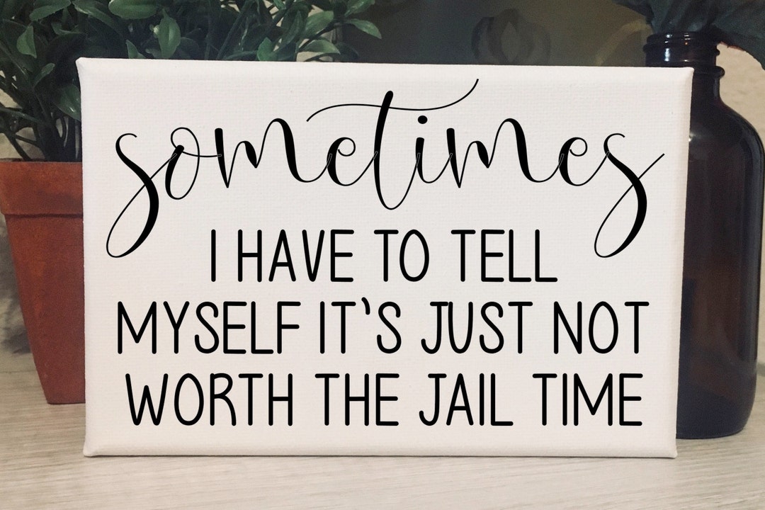 Jail Time / Funny Office Home Decor / Unique Gift Decorating - Etsy