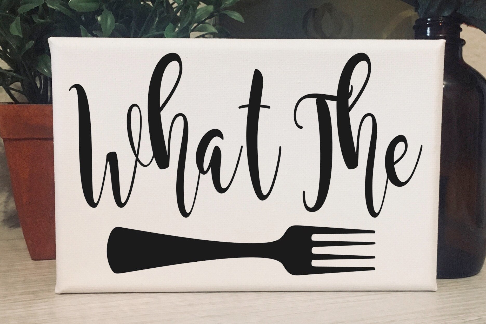What the Fork / the Good Place / Funny Home Decor / Witchy - Etsy