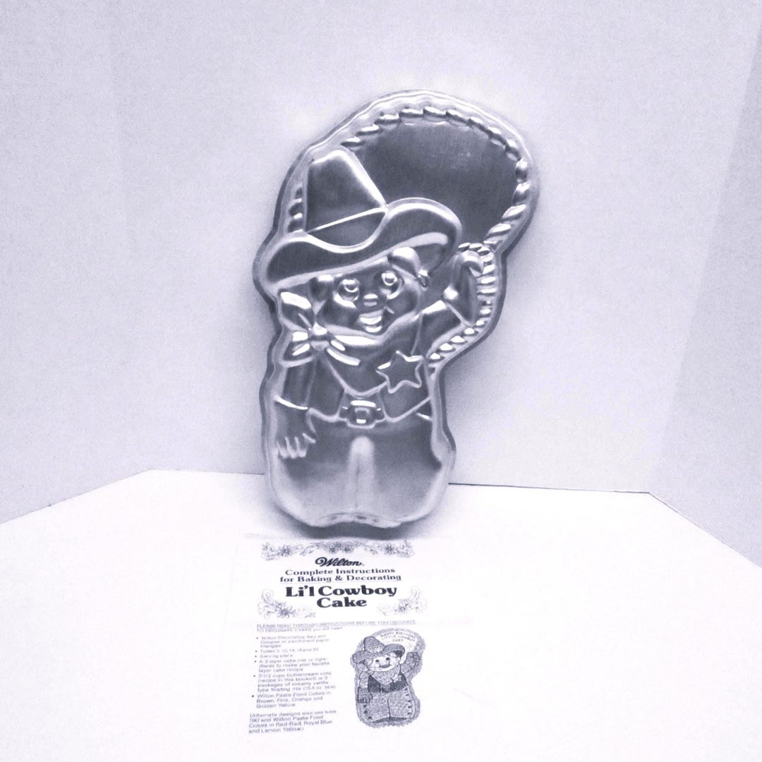 Vintage Wilton "lil Cowboy" Cake Pan # 502-3363, Collectible Little ...