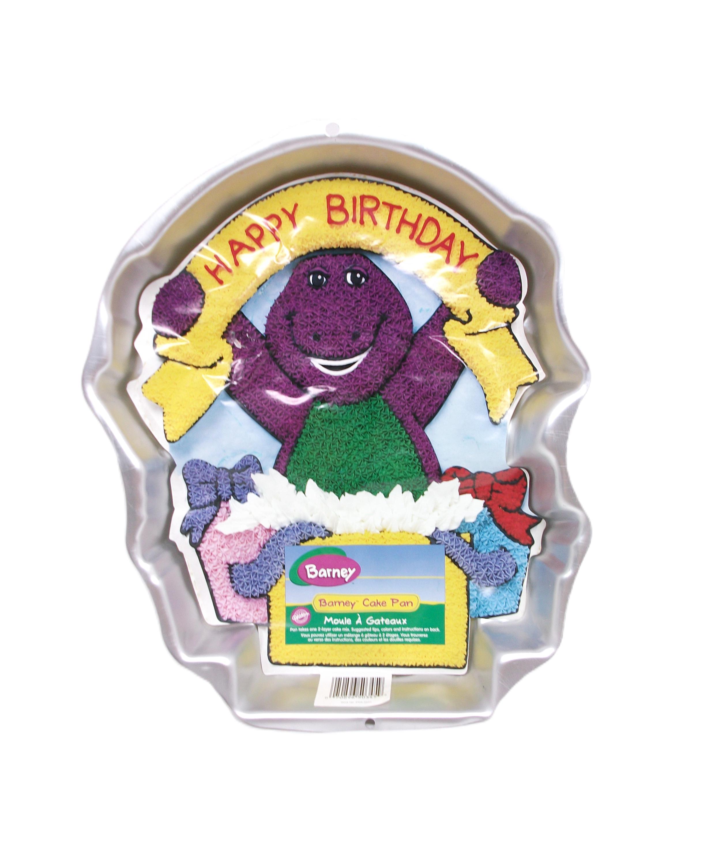 Wilton Barney the Purple Dinosaur Cake Pan, Dinosaur Shaped Cartoon ...