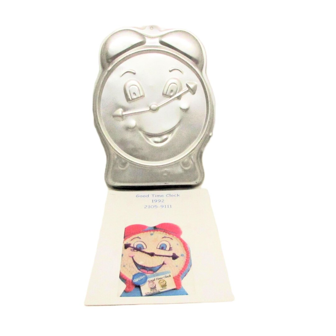 Vintage Wilton "good-time Clock" Cake Pan, Clock Shaped Metal Mold - Etsy