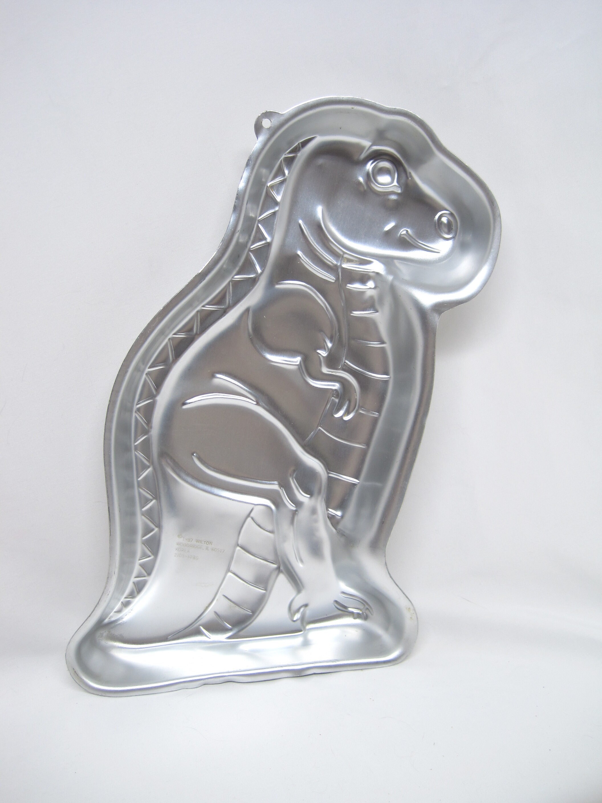 Wilton Partysaurus Cake Pan 2105-1280, Dinosaur Shaped Metal Mold - Etsy