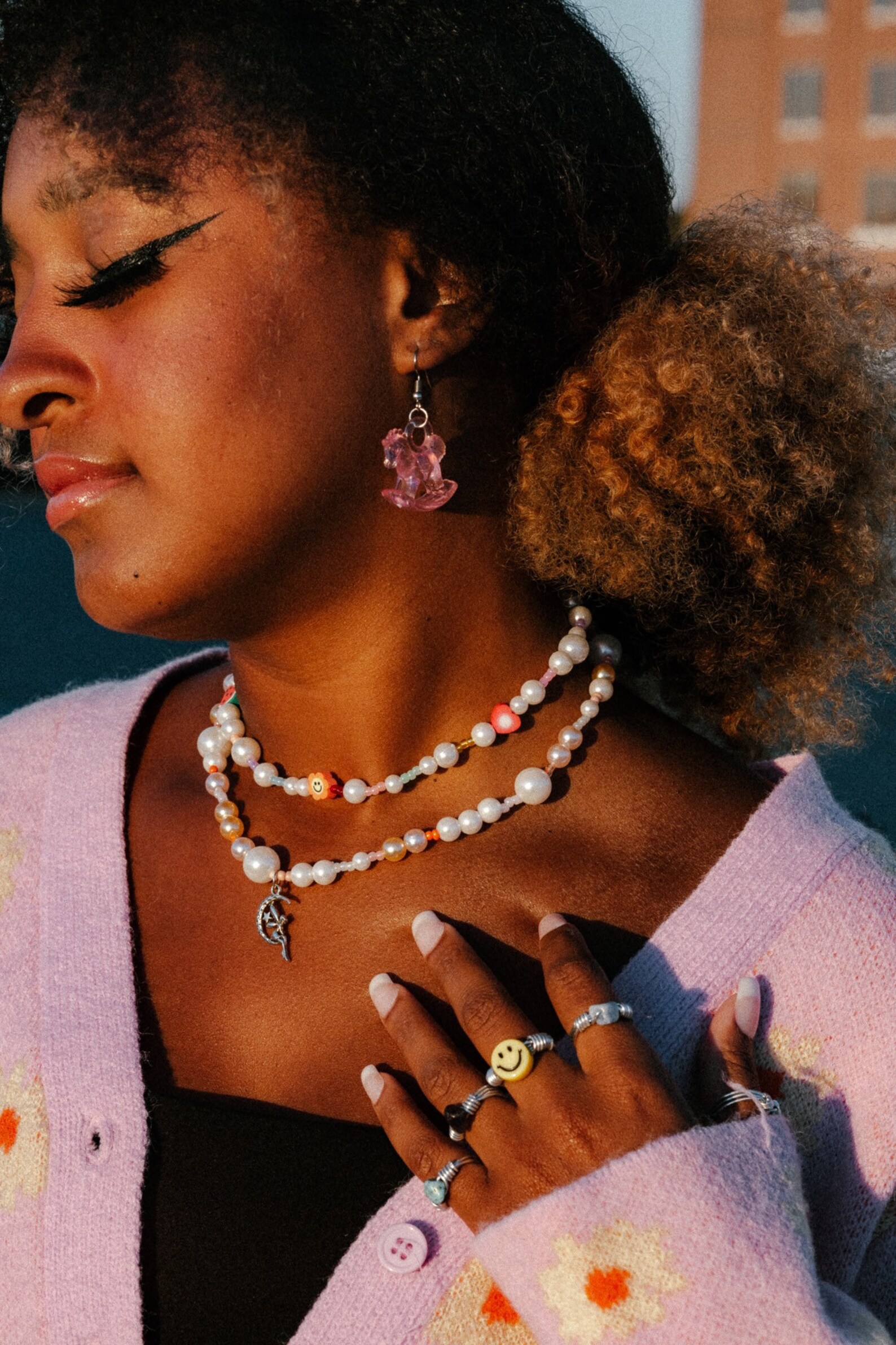 Funky Rainbow Pearl Necklaces | Funky Necklace | Pearl Necklace ...