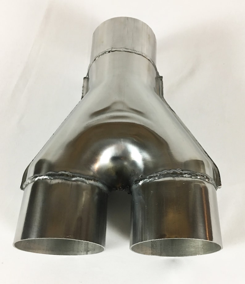 Exhaust Stamped Y Pipe 2.25 Dia Single Inlet to - Etsy