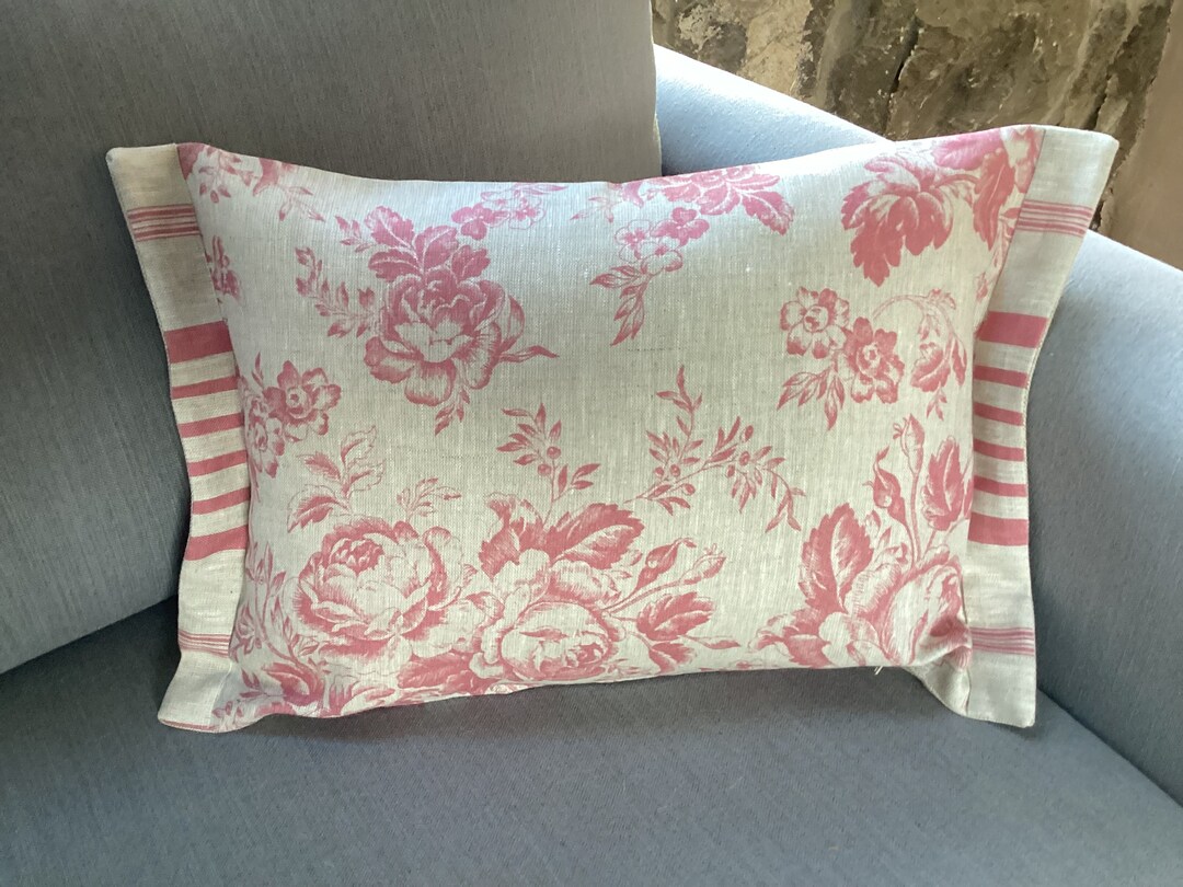 Unique Cushion Covers in Cabbages and Roses Linen - Etsy