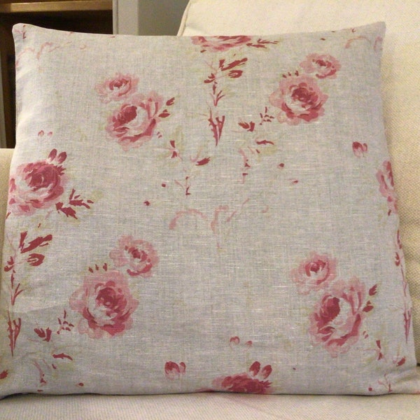 Cabbage Rose Pillow - Etsy