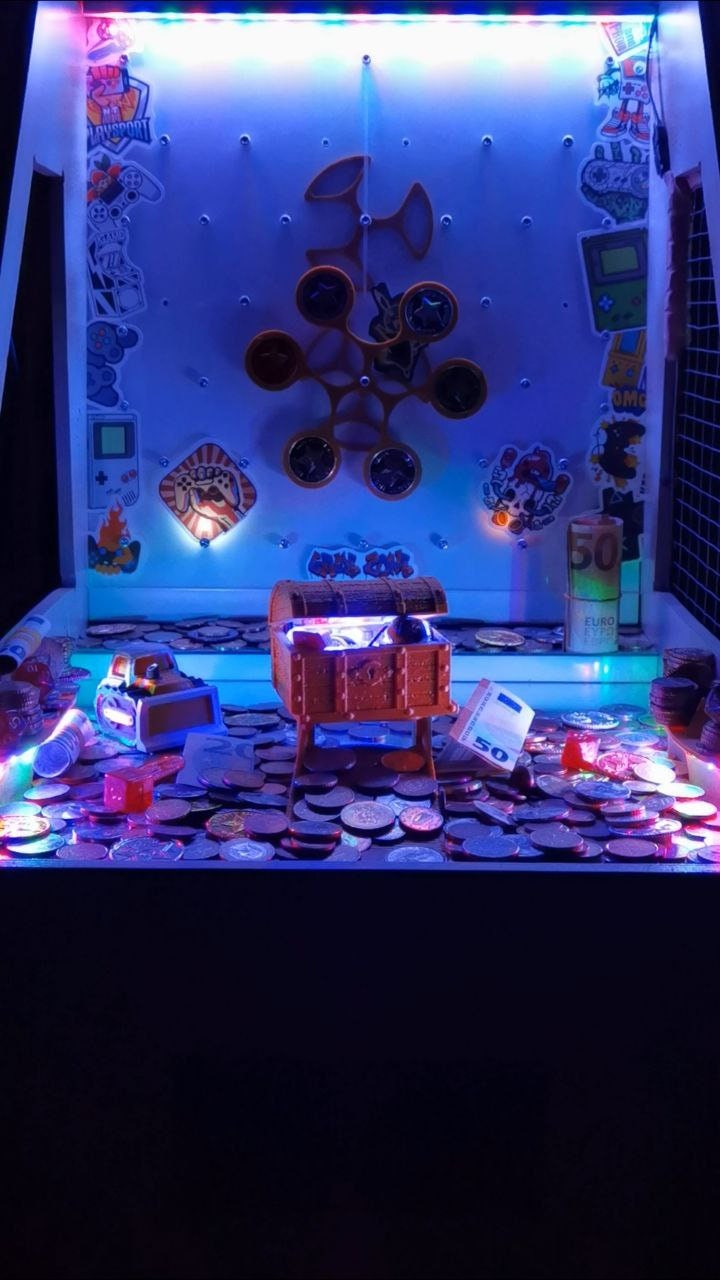 Unique Coin Pusher Machine With Bonus System. Used. Amusement Arcade ...