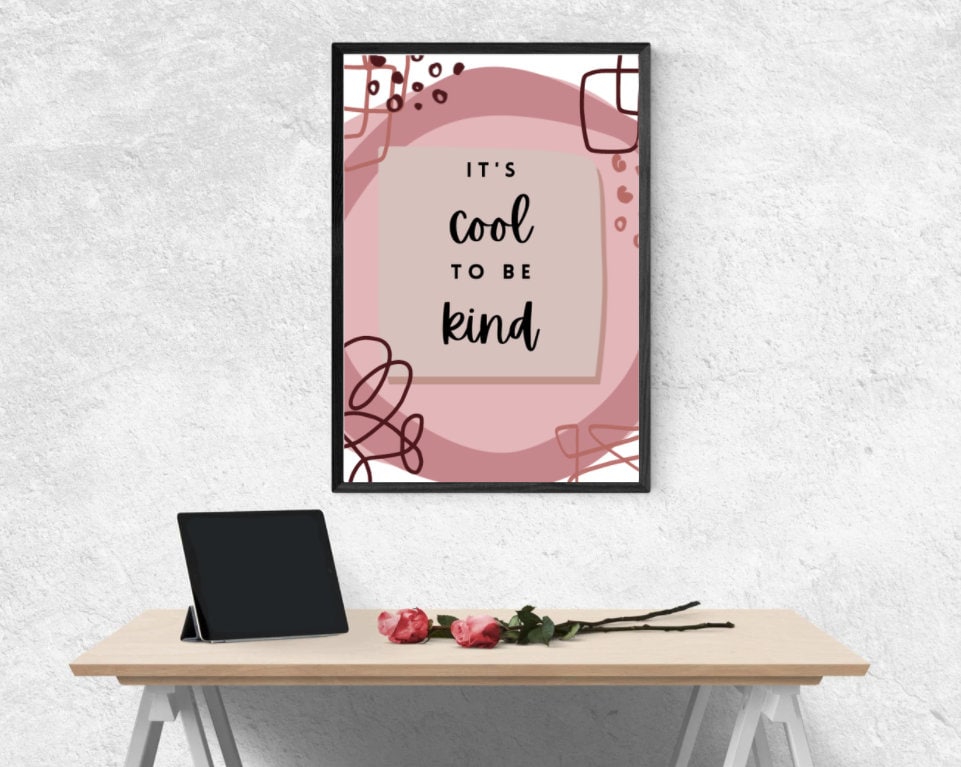 It's Cool to Be Kind Classroom Poster Children's - Etsy