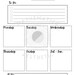 Printable Weekly Planning Sheet, Black and White, Minimalistic ...