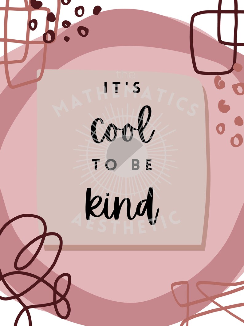 It's Cool to Be Kind Classroom Poster Children's | Etsy