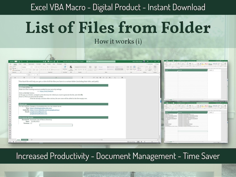 Create List of All Files and Folders (title and Path) From a Specific ...