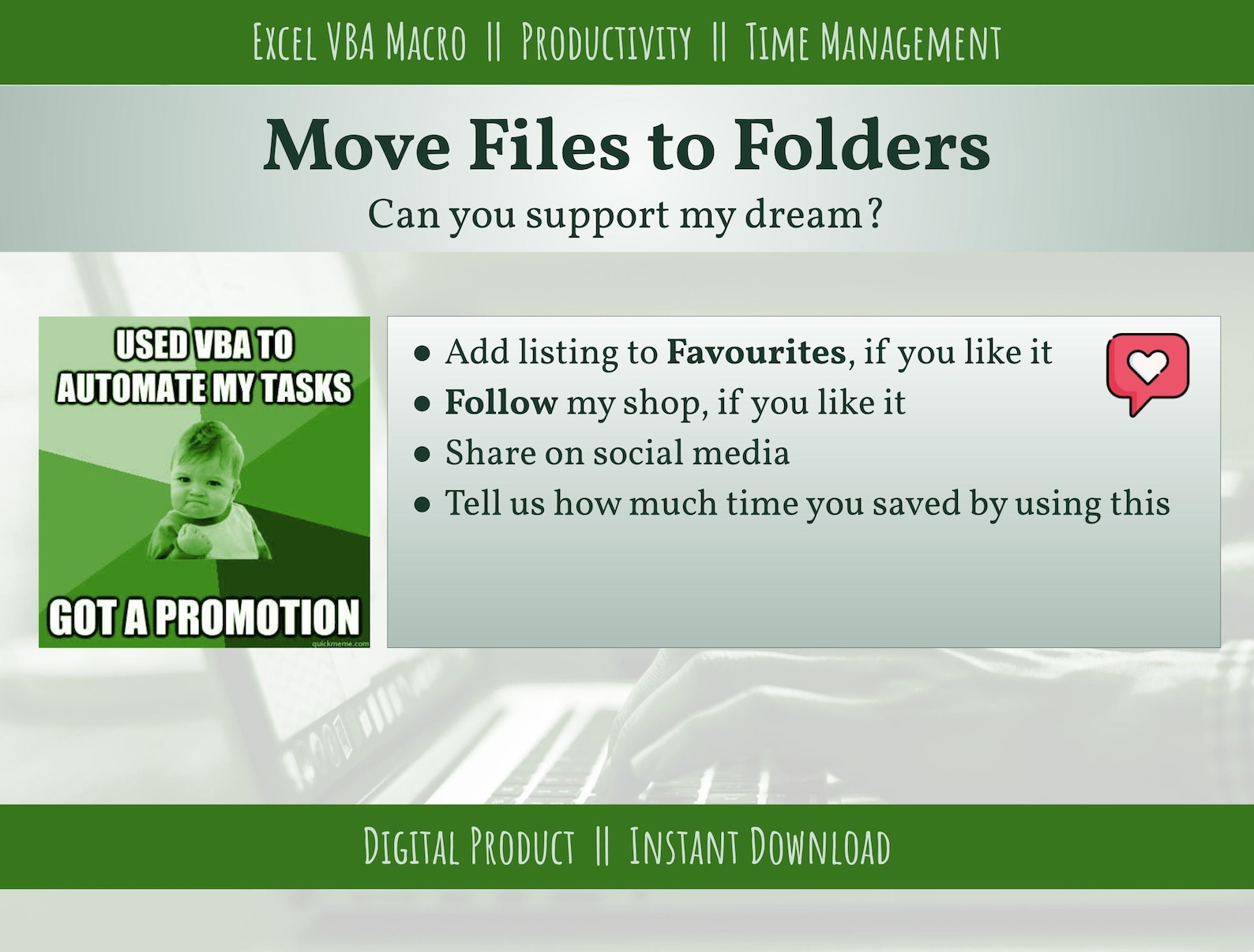Automatic Document Management | Arrange Files Into Folders, With Excel Macro - Etsy