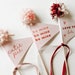 Valentine's Day Pennant Flag Templates, DIY Valentine's Party ...