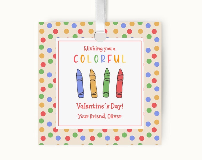 Printable Crayon Valentine Cards, Preschool Crayons Valentines Day ...