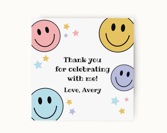 Smiley Faces Editable Printable Invitation Template, Kids Party ...