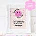 Smiley Faces Editable Printable Party Sign Template, Kids Party Sign ...