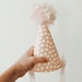 Polka Dots Pink Party Hat Template, Birthday Party Hat, Birthday Hat ...