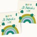Printable St. Patrick's Day Kids Gift Tags, Classroom Rainbow Shamrock ...