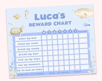 Under the Sea Reward Chart - Etsy