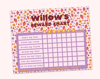 Printable Reward Chart Editable Instant Download Printable - Etsy