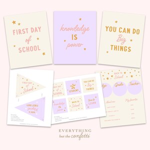 Back to School Printables Bundle, Activity Bundle for Kids, First Day ...
