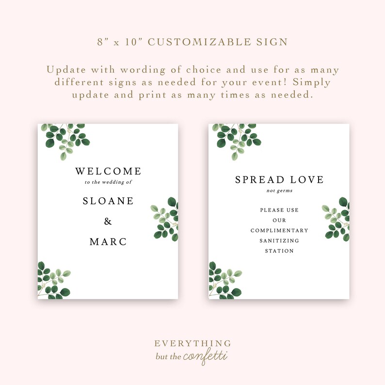 Vintage Elegance Greenery Wedding Kit Bundle Wedding - Etsy