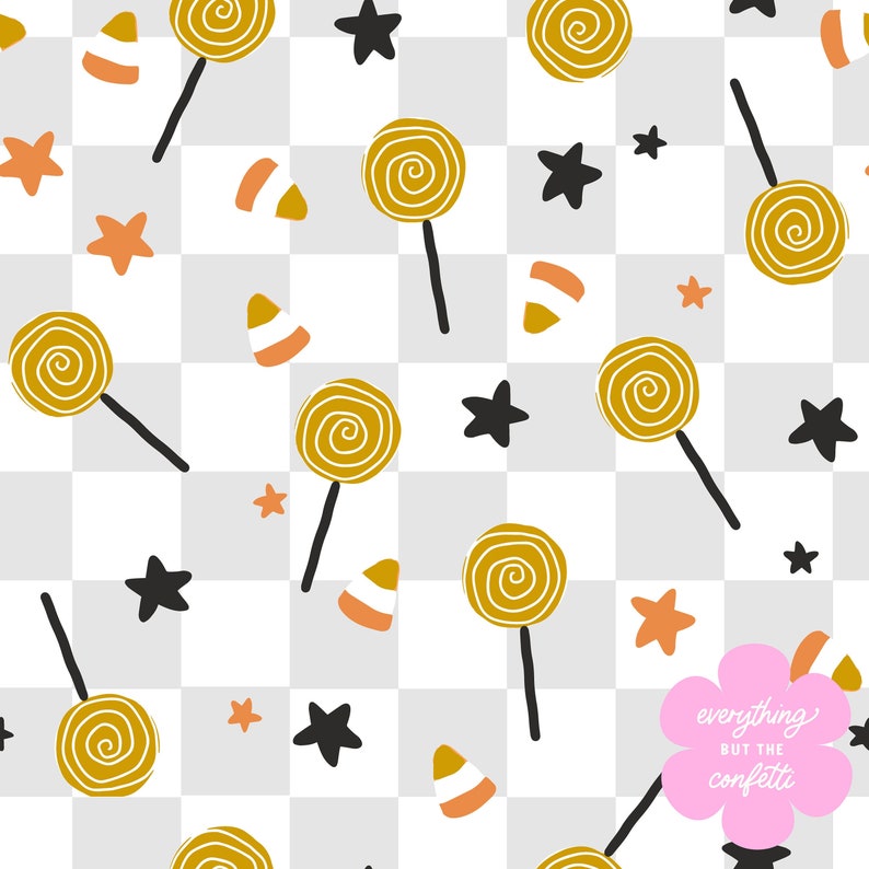 Candy Corn Halloween Seamless Pattern, Cute Repeating Pattern, Fall ...