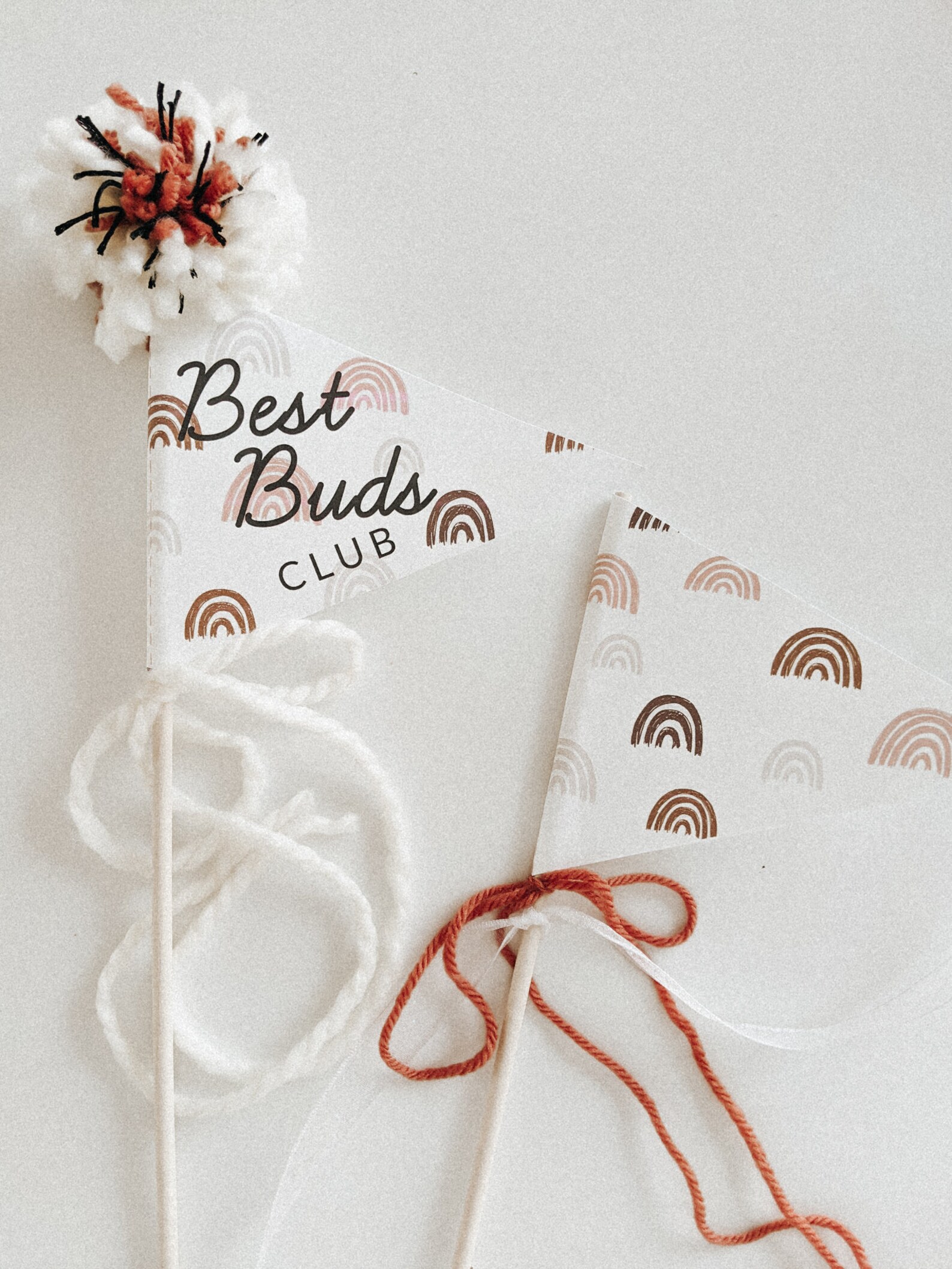 Boho Rainbow Pennant Flag Template DIY Pennant Flag Birthday - Etsy