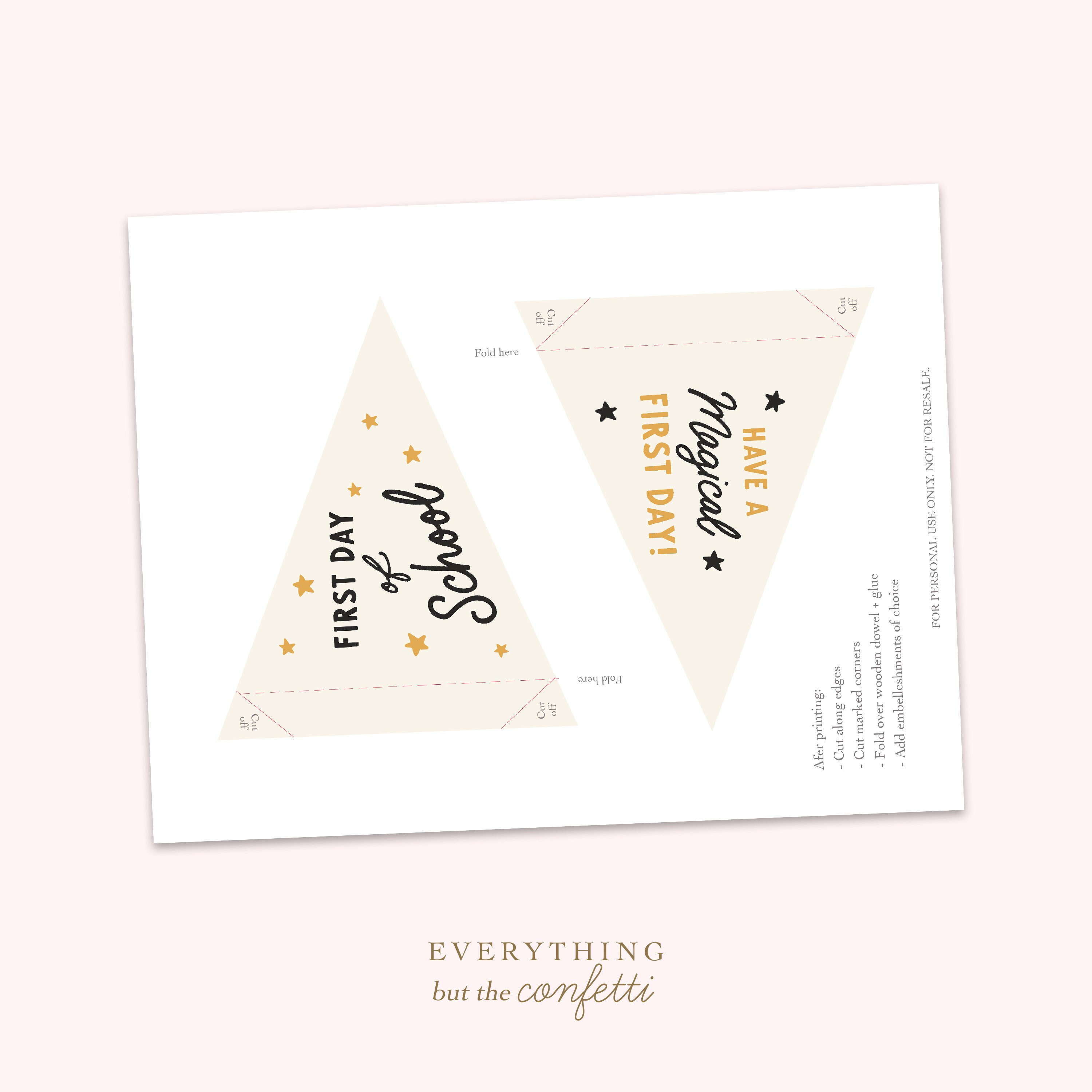 Back to School Printables Bundle, Activity Bundle for Kids, First Day ...