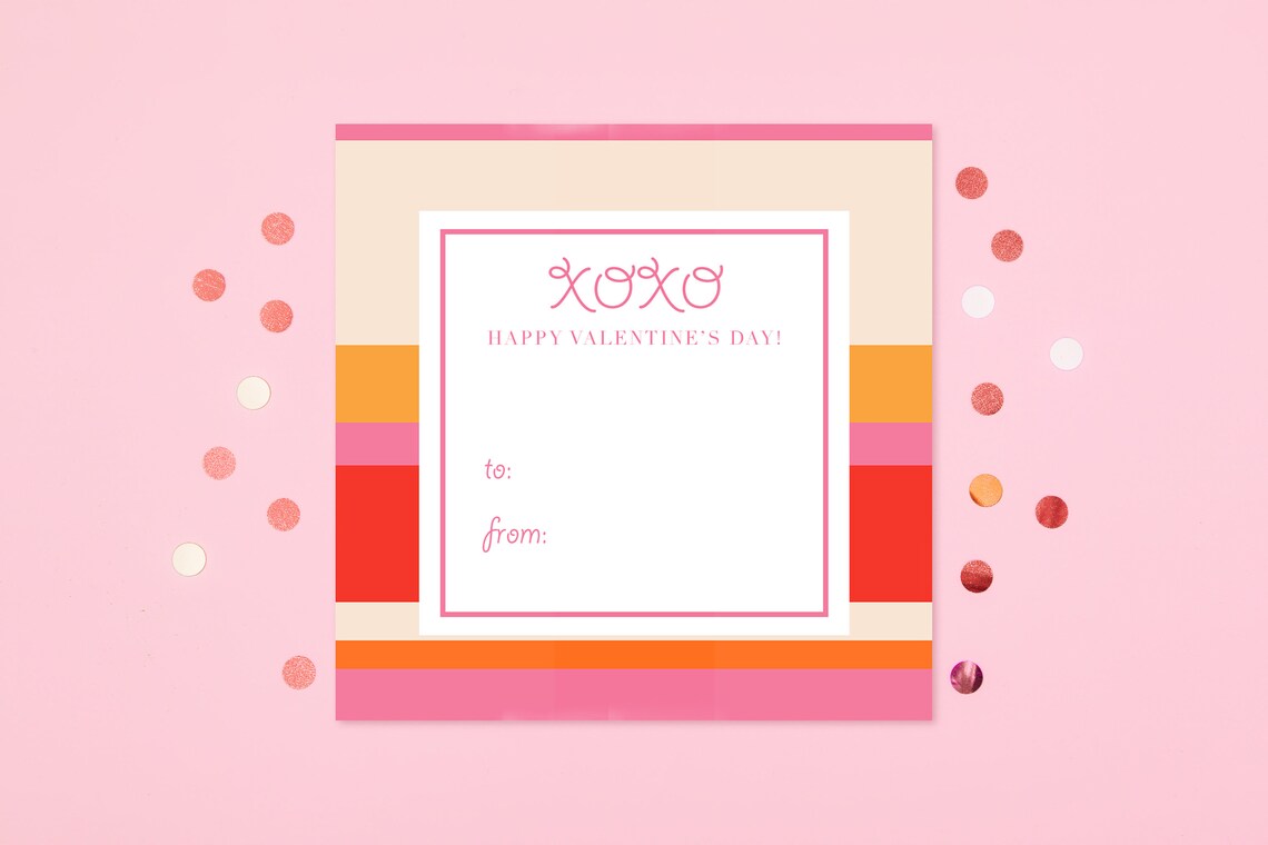 Groovy Valentine's Day Card Printables Valentine's - Etsy