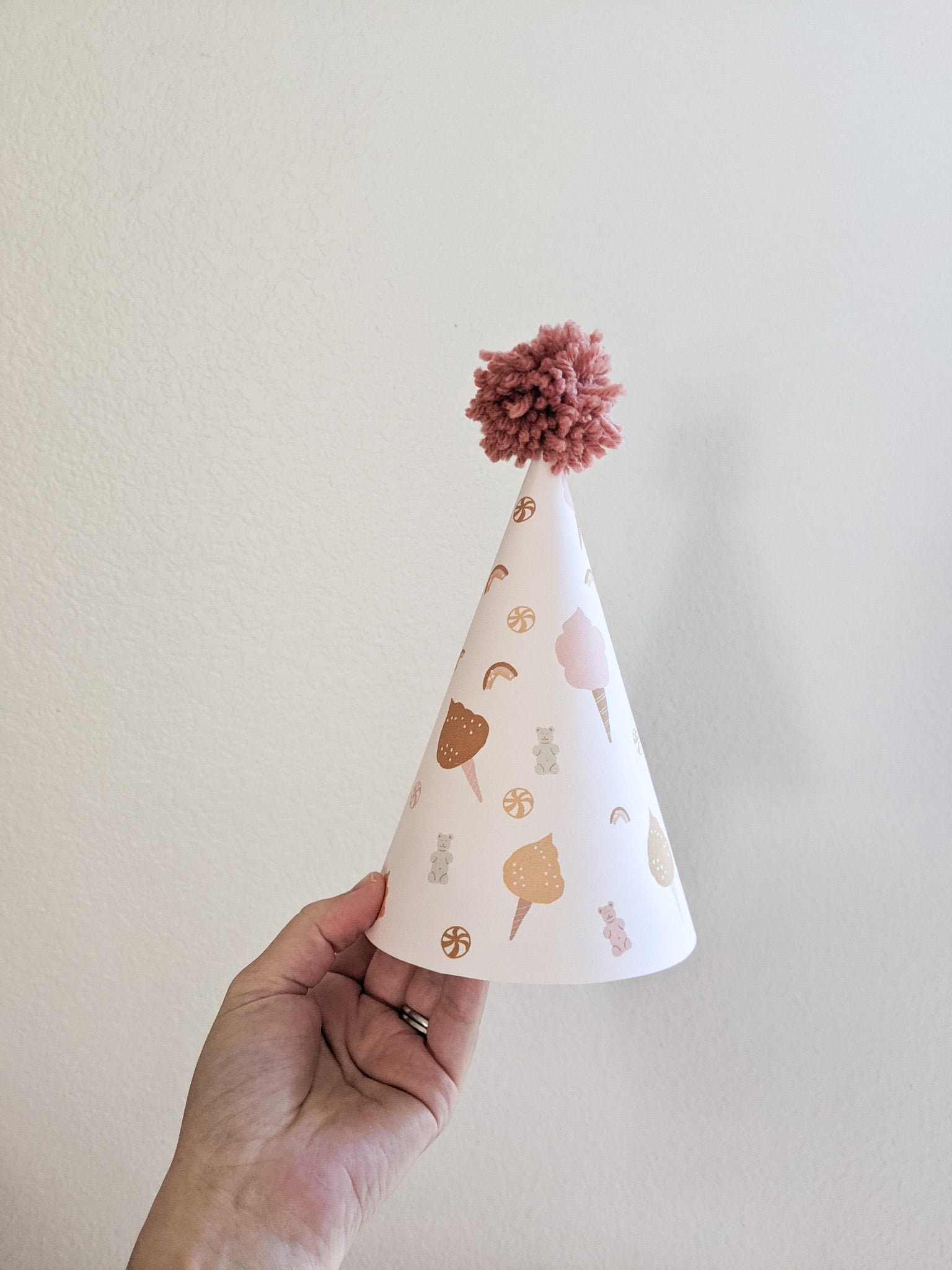 Boho Candy Party Hat Template, Printable, DIY Party Hats, Boho Theme ...