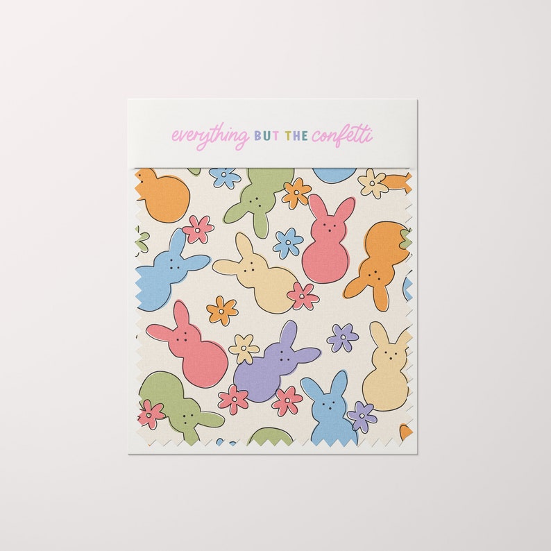 Easter Bunny Seamless Pattern, Easter Bunnies and Daisies Seamless ...