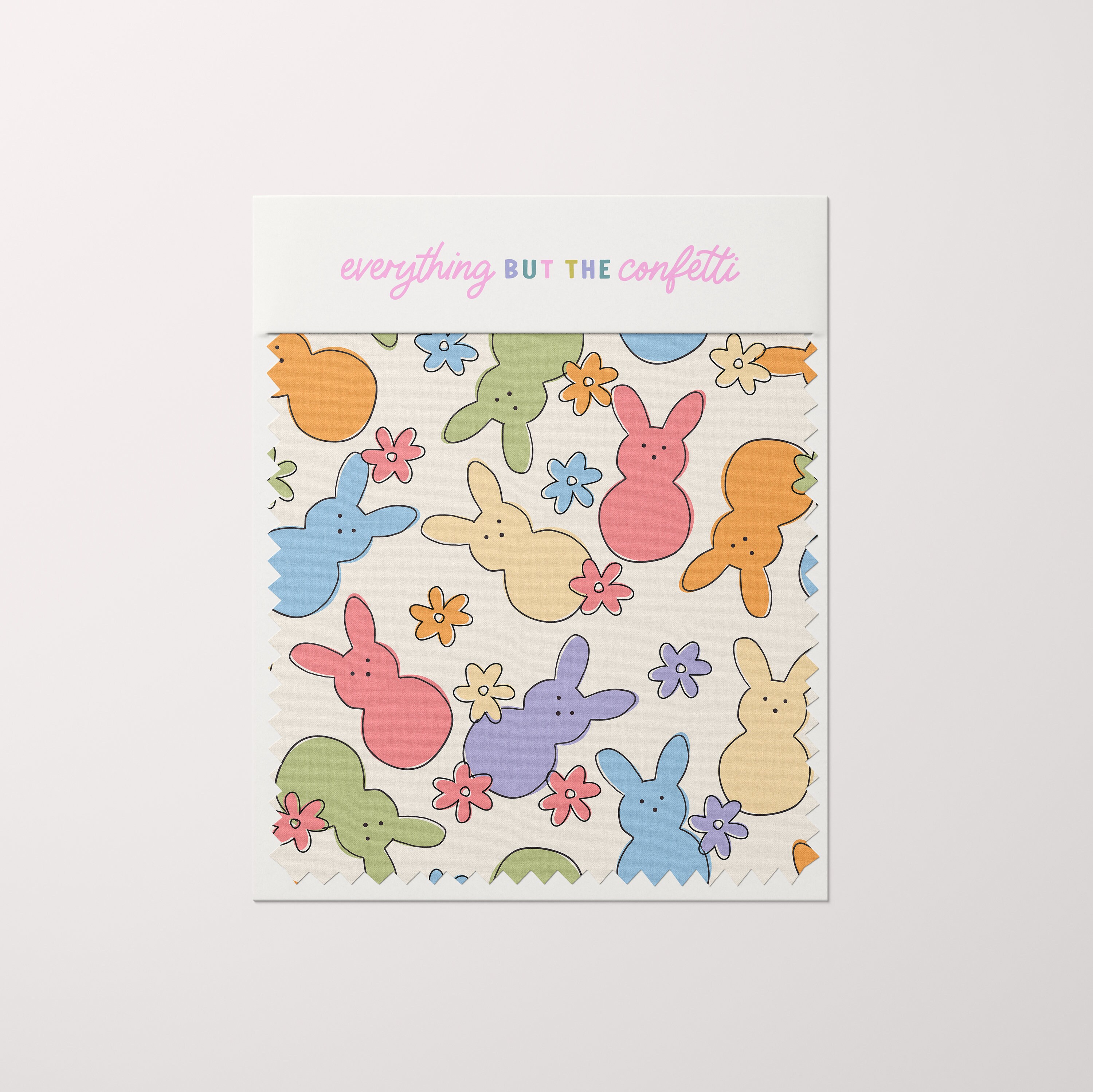 Easter Bunny Seamless Pattern, Easter Bunnies and Daisies Seamless ...