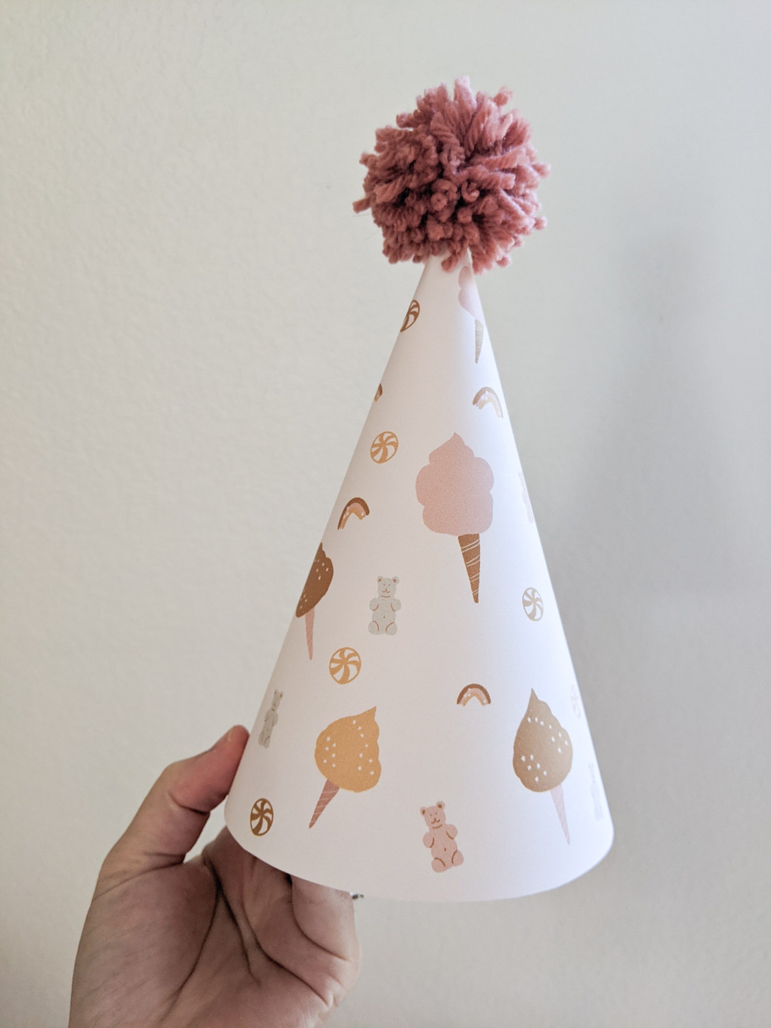 Boho Candy Party Hat Template, Printable, DIY Party Hats, Boho Theme ...