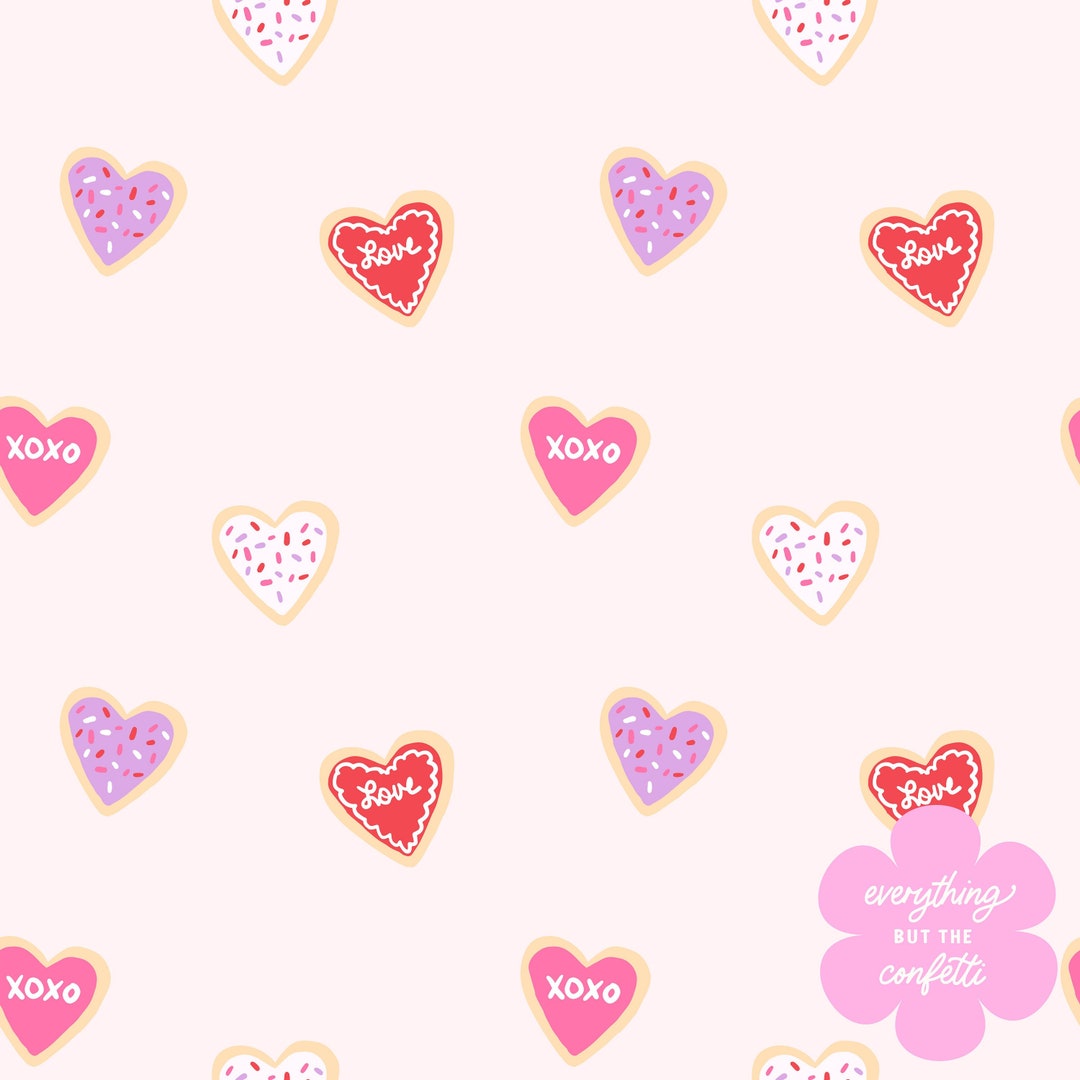 Valentine's Day Seamless Pattern, Cute Valentines Repeat Pattern Design ...