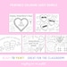 Printable Valentine's Day Coloring Sheets, Coloring Pages Bundle for ...
