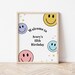 Smiley Faces Editable Printable Party Sign Template Kids - Etsy
