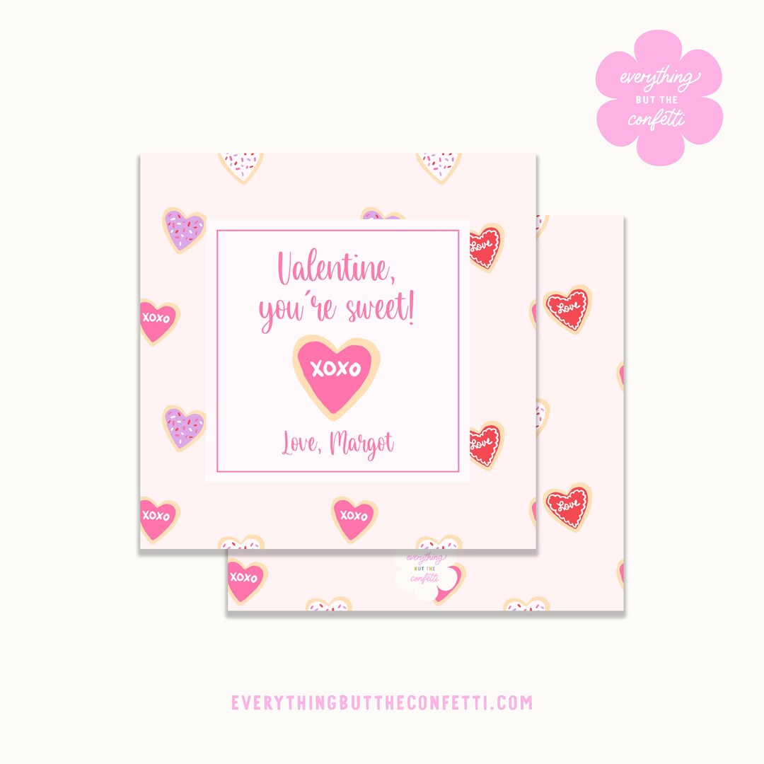 Printable Valentine for Kids, Cute Valentine Printable, Editable ...