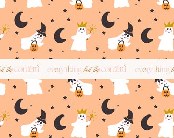Cute Ghosts Digital Seamless Repeating Pattern Design - Etsy