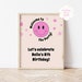 Smiley Faces Editable Printable Party Sign Template, Kids Party Sign ...