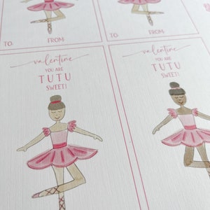 Valentine's Day Ballerina Tutu Hair Accessory Card, Ballet Dancer Party ...