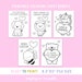 Printable Valentine's Day Coloring Sheets, Coloring Pages Bundle for ...