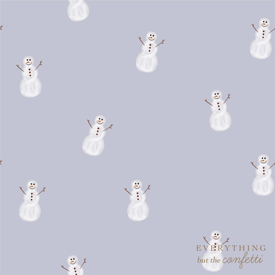 Snowmen Digital Seamless Repeating Pattern, Holiday Pattern, Winter ...