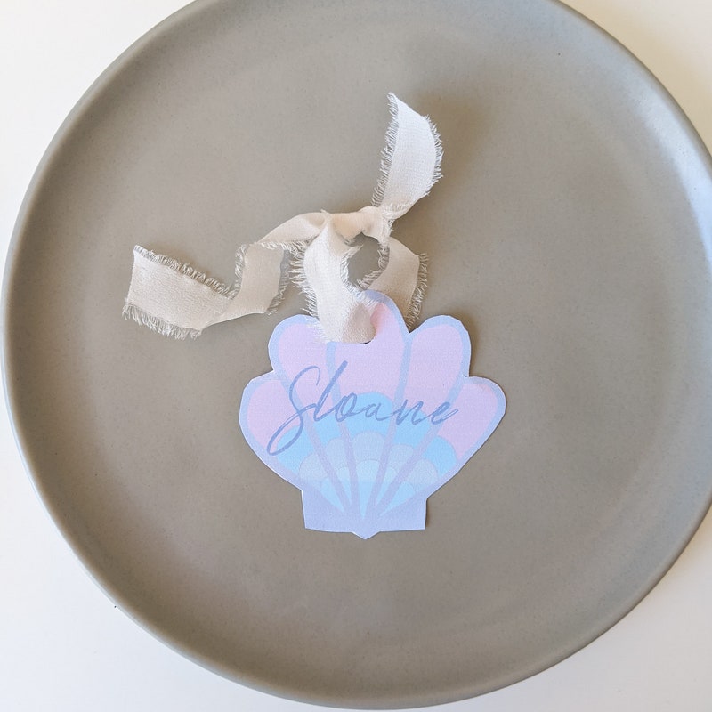 Sea Shell Place Card - Etsy