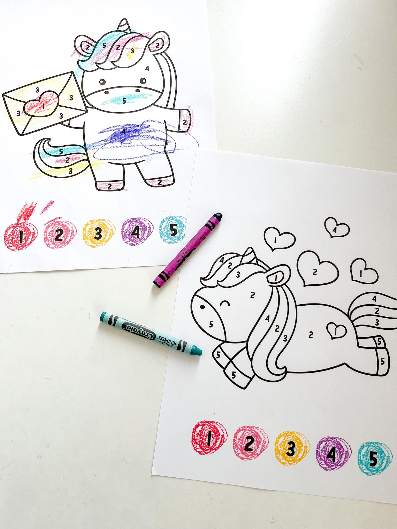 Printable Color by Numbers Preschool Activity Instant Download, Color ...
