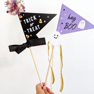 Halloween Pennant Flag Printables, Printable Halloween Pennant Flags ...