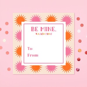 Groovy Valentine's Day Card Printables, Valentine's Day DIY, Valentine ...
